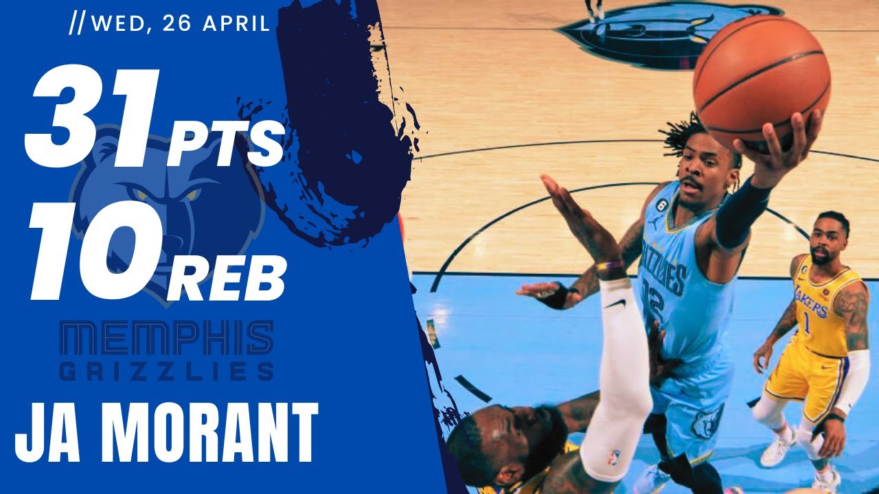 Ja Morant Highlights Game 5 | 26 APR | 31 PTS 7 AST 10 REB | 2023 NBA ...
