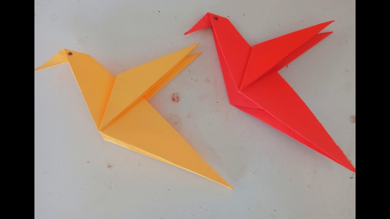 Origami Bird instructions for Kids| How to make birds with paper? - YouTube