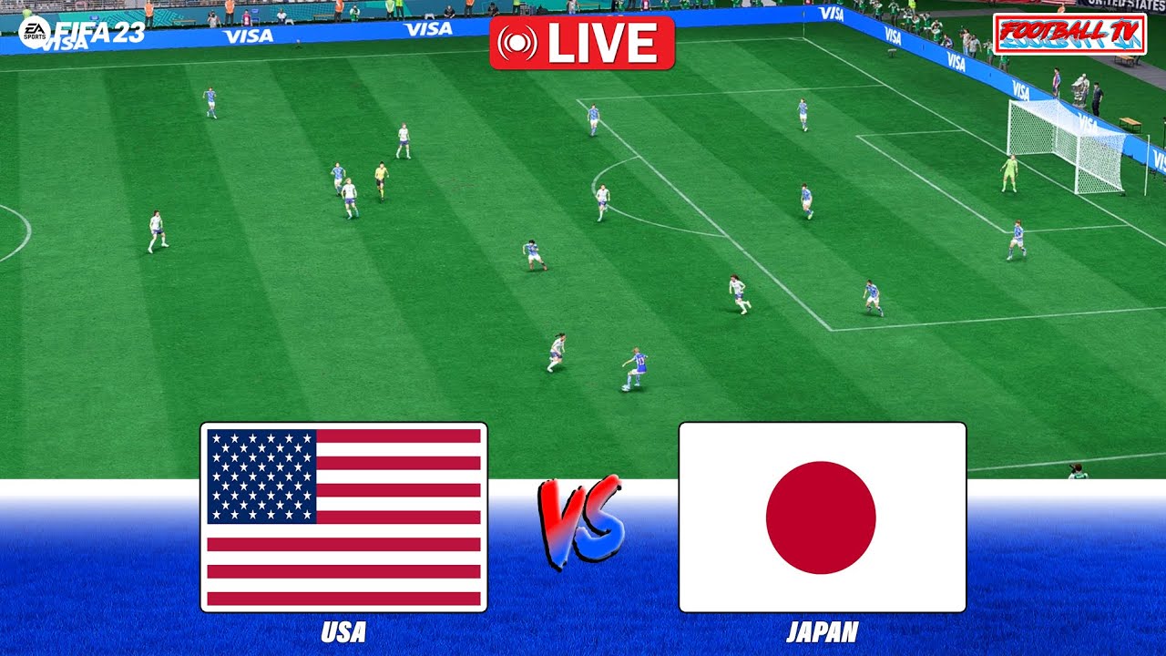 LIVE : USA vs JAPAN - International Women's Football 2024 Quarter-Final ...