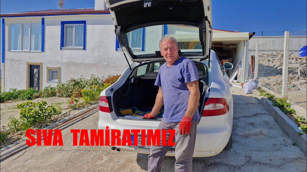 YENİ EVİMİZİN SIVA TAMİRATI YAPIYORUZ GÜLLERİMİZ ÇOK GÜZEL - YouTube