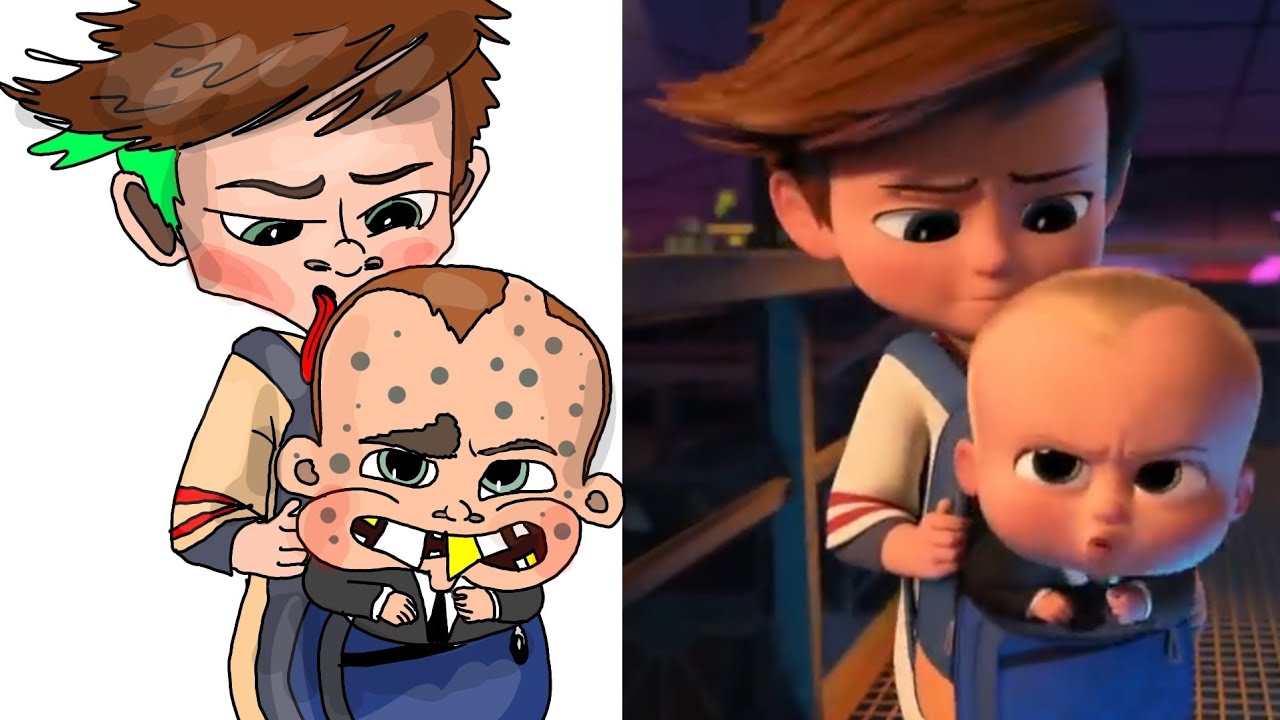 The Boss Baby - Saving Puppies and Parents | Funny Drawing Meme | Boss ...