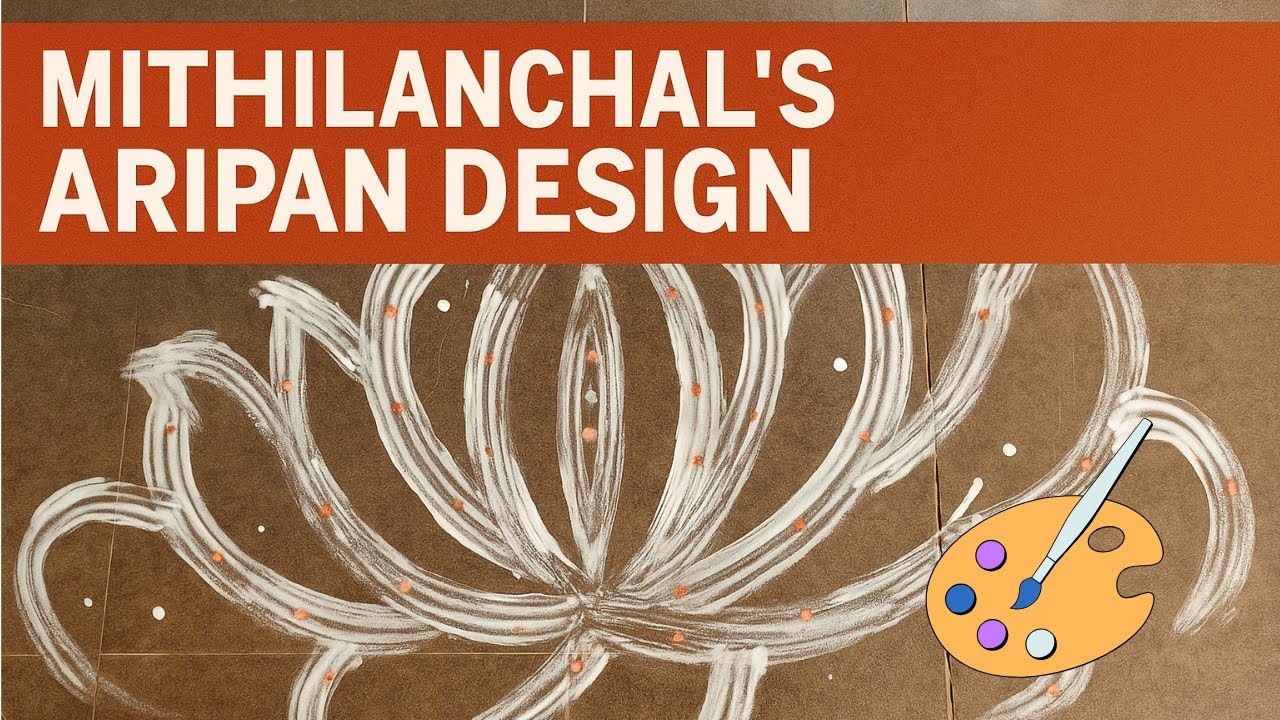 Easy Aripan Art Tutorial | How to make Aripan Design 🌼 | Traditional ...