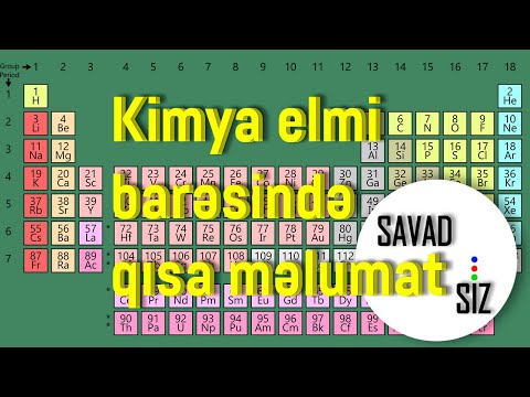 Kimya elmi barəsində qısa məlumat