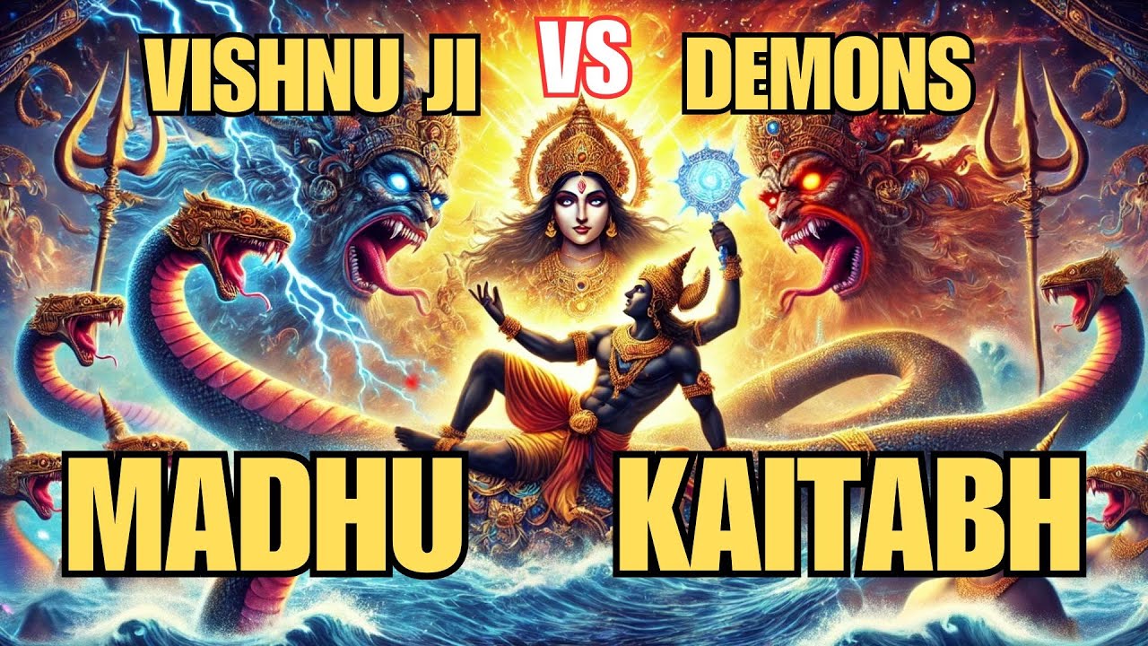 2. Lord Vishnu's Epic Battle: The Fall of Madhu and Kaitabha | Devi ...