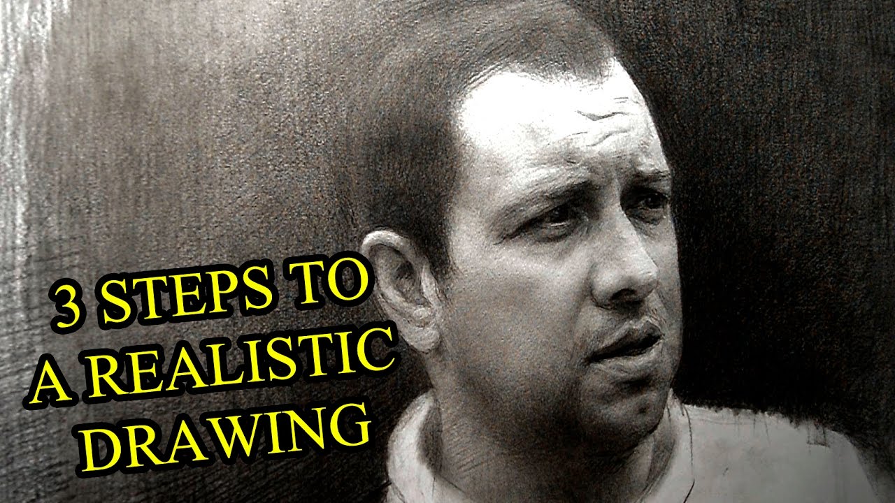 3 SIMPLE STEPS TO A PHOTO REALISTIC DRAWING. TUTORIAL BY SERGEY GUSEV ...