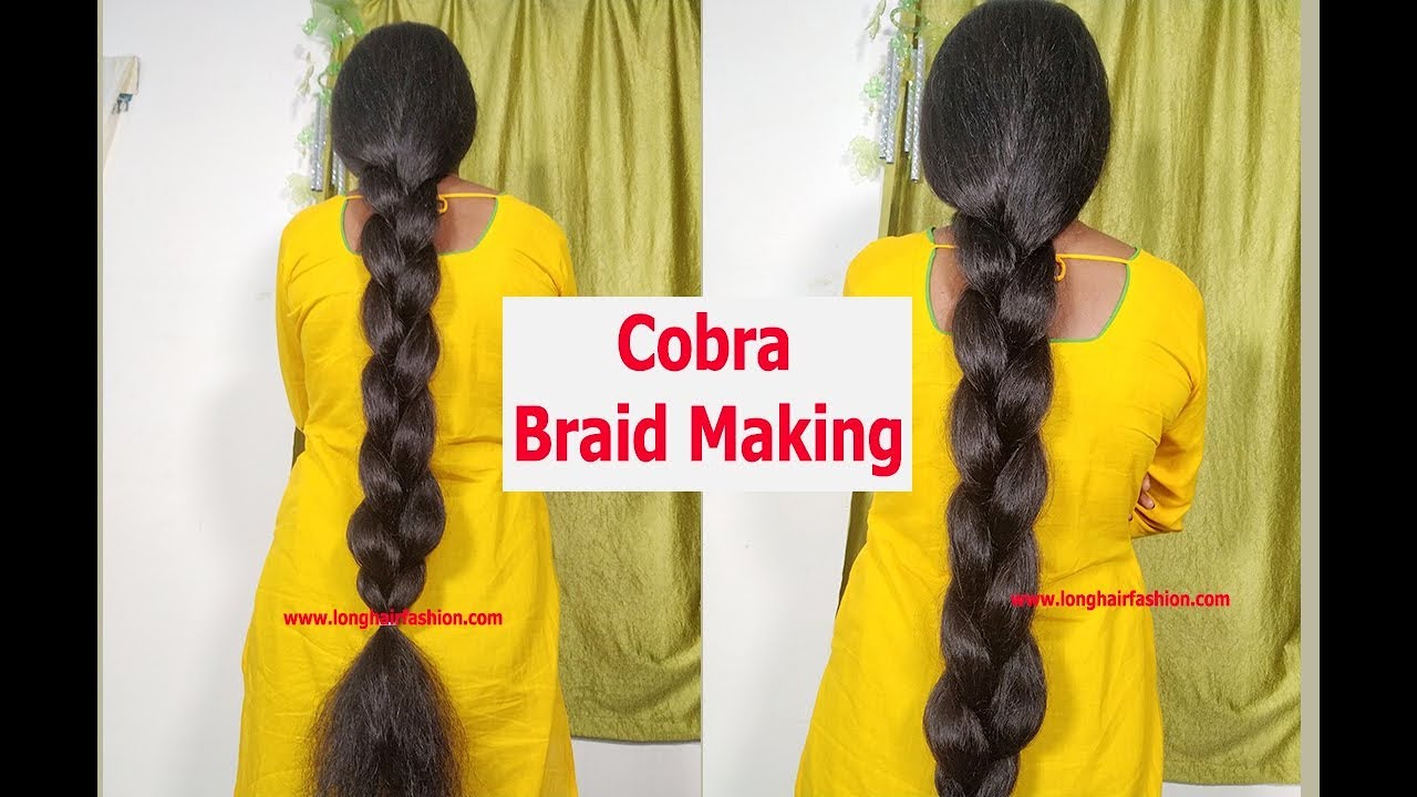 Basic Braid For Girls | Cobra Braid Hairstyle Tutorial For Long and ...