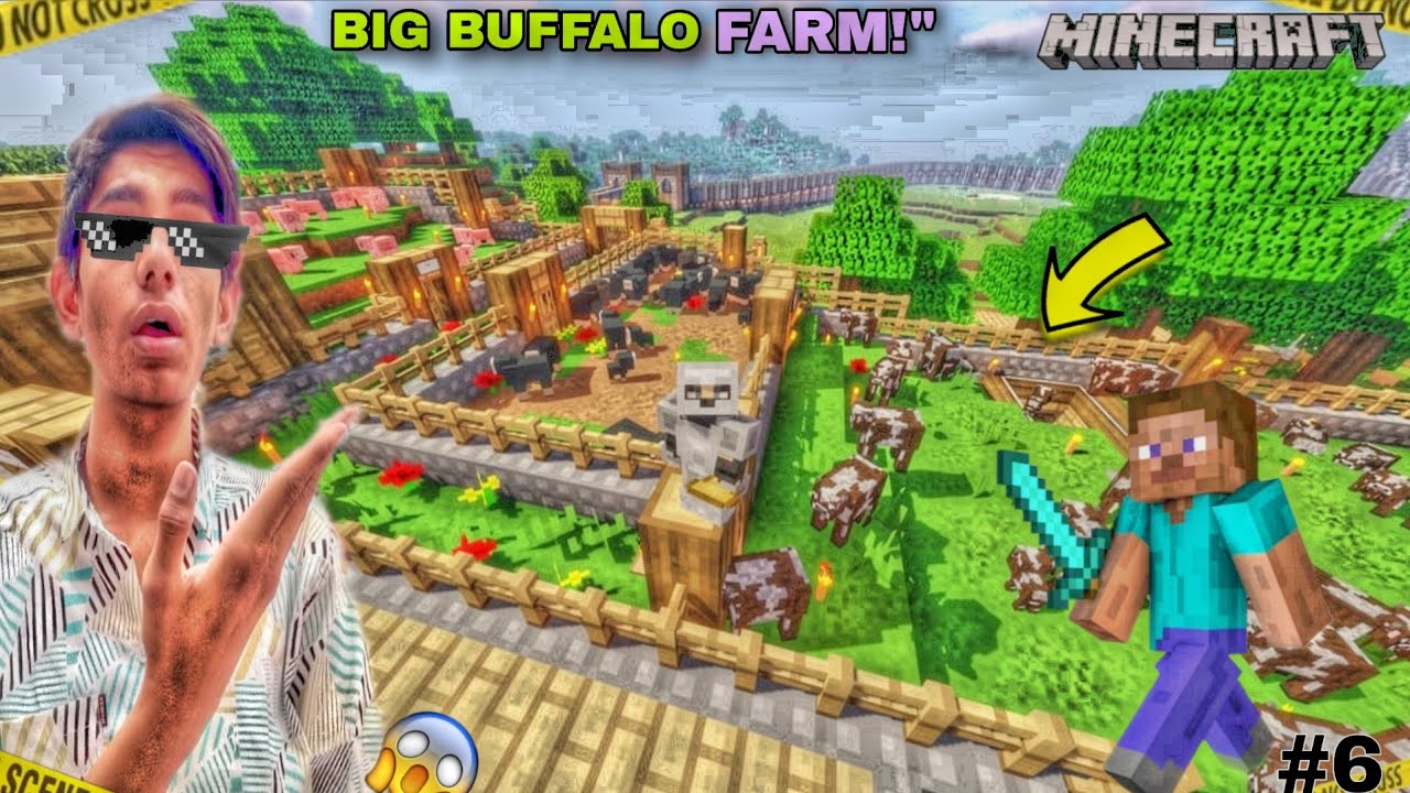 The Biggest Buffalo Spawn Ever in Minecraft 💥😰 rj Dhagal gaming - YouTube
