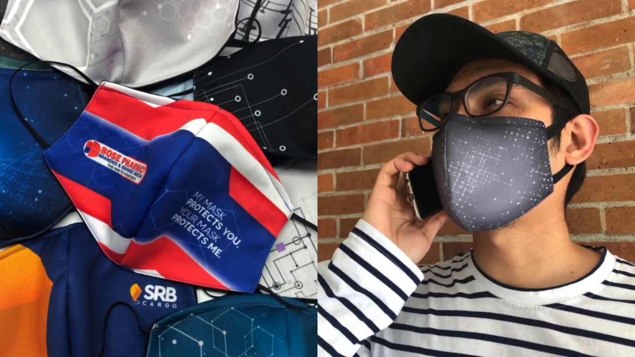 Quality Custom Face Masks with Filter Pocket - YouTube