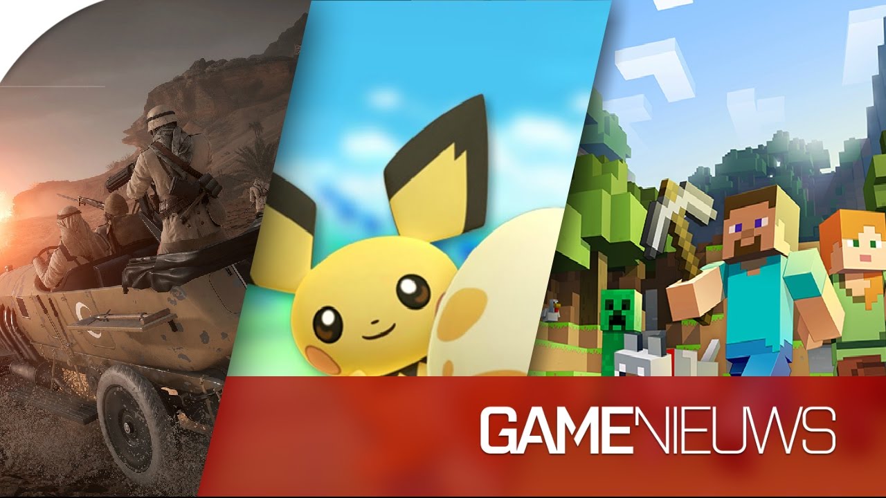 GameNieuws: Pokemon Go, Minecraft, Battlefield 1 en meer! - YouTube