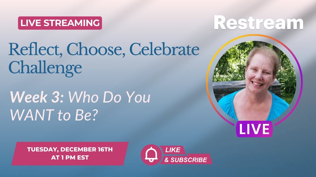 Reflect, Choose, Celebrate Challenge: Week 3 - Who Do You Want to Be ...
