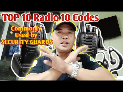 TOP 10 Radio 10 Codes Commonly Used by Security Guards II 59 JO Sinag ...