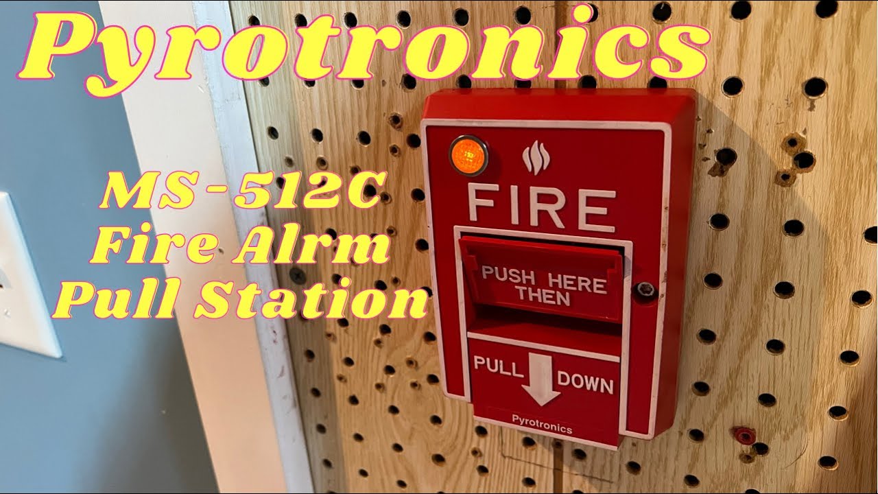 Pyrotronics MS-512C Fire Alarm Pull Station - YouTube