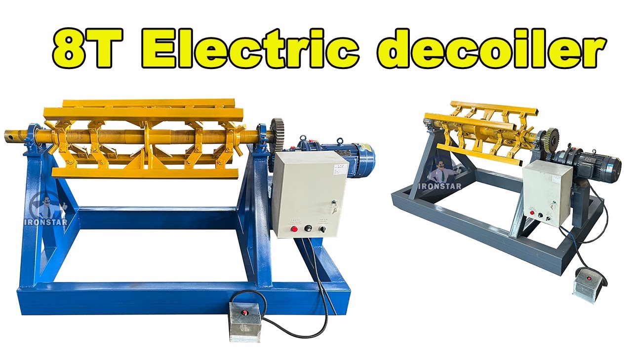 8 ton electric decoiler machine | 5 ton automatic electric type ...