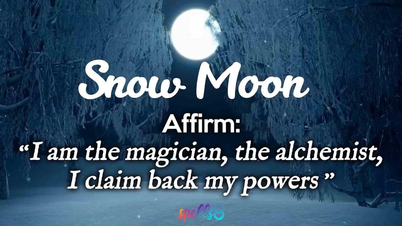 ️ FULL SNOW MOON February 16th: Moon in Leo Ritual - Full Moon Energy ...
