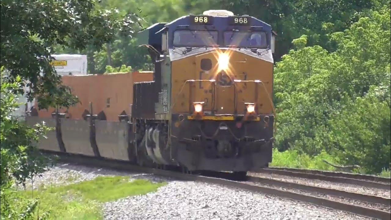 CSX I137 Westbound Intermodal Train from Westfield Rd. Creston, Ohio July 4, 2022 - YouTube