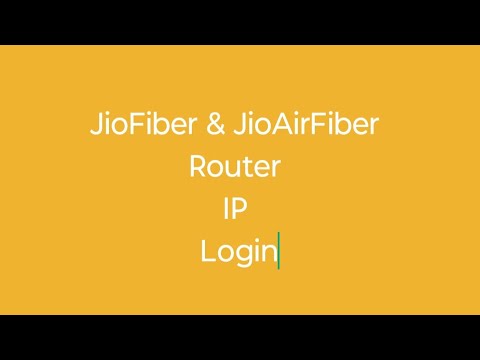 How to Router IP login Jiofiber and JioAirfiber #jiofiber #jioairfiber ...