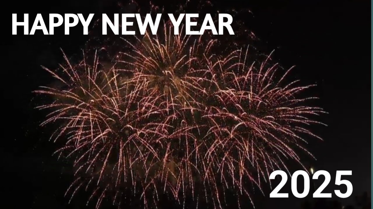 Happy New Year 2025 / Fireworks /Al Heera Beach sharjah - YouTube