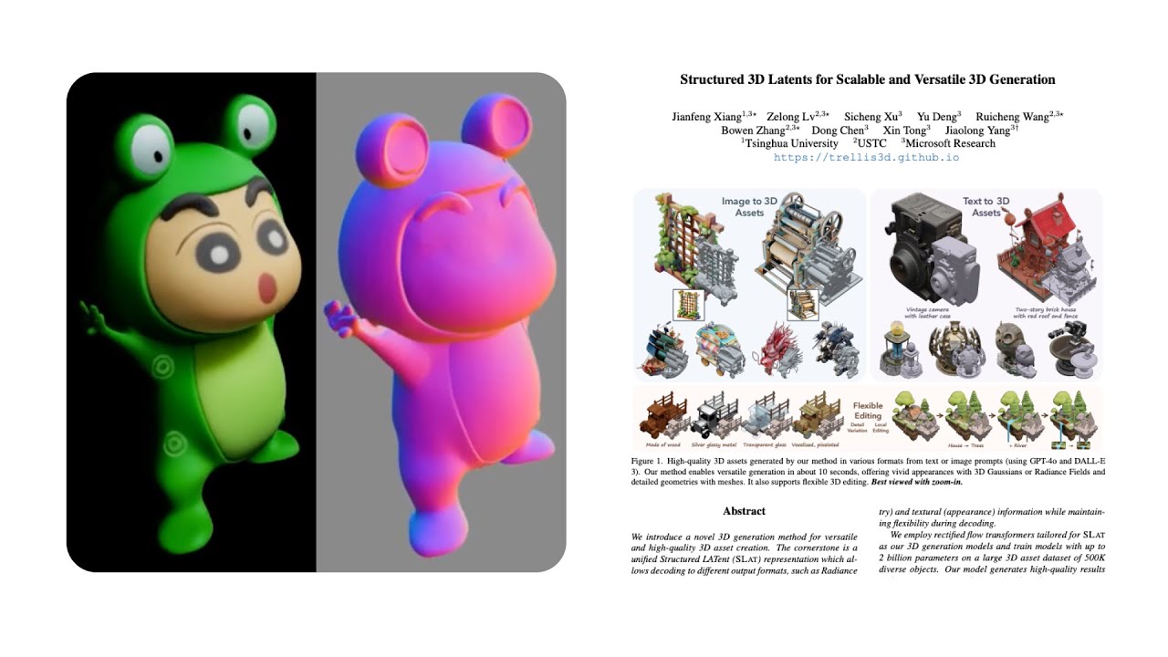 Trellis img-to-3d -- Structured 3D Latents for Scalable and Versatile ...