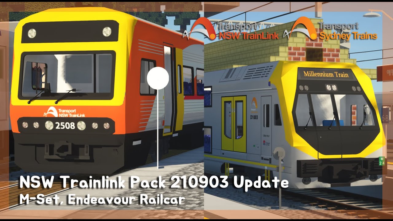 [Minecraft] Real Train Mod -NSW Pack 210903 Update (Sydney M Set ...