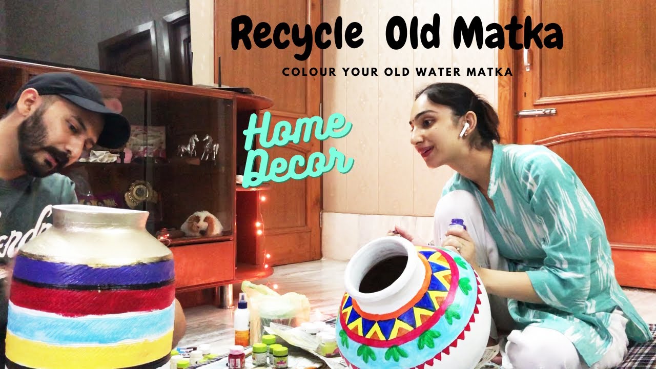 New Matka Painting Video | 3 Different Design Matka Painting | Home ...