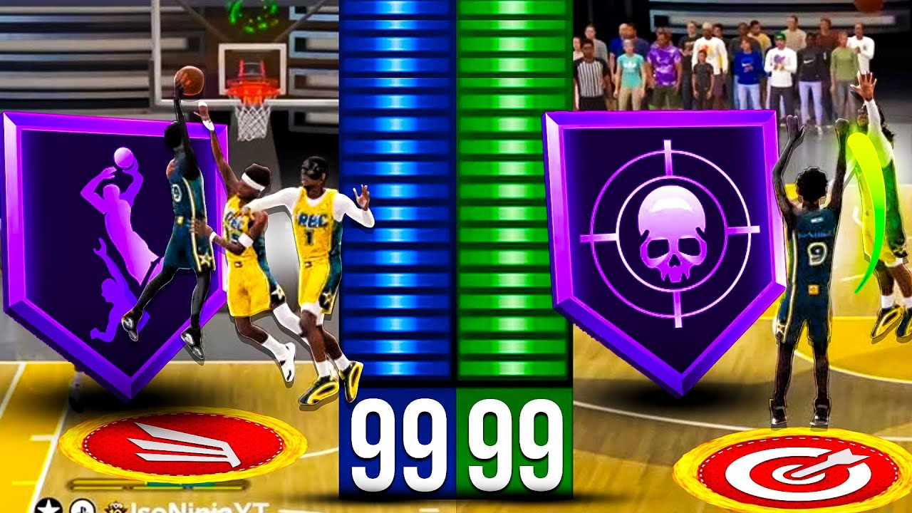 99 DUNK + 99 3 POINT RATING BUILD is GAME BREAKING has REC PLAYERS ...