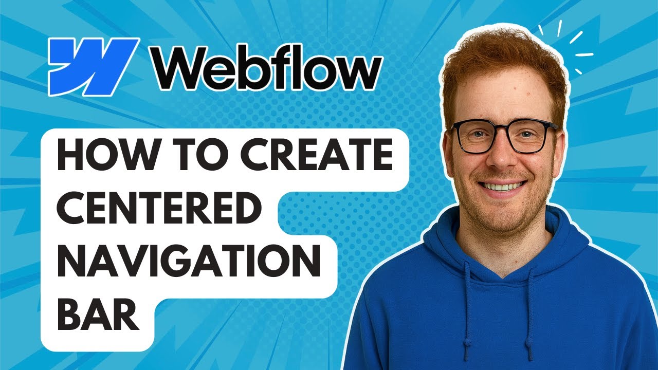How to Create Centered Navigation Bar Webflow [2025 Guide] - YouTube
