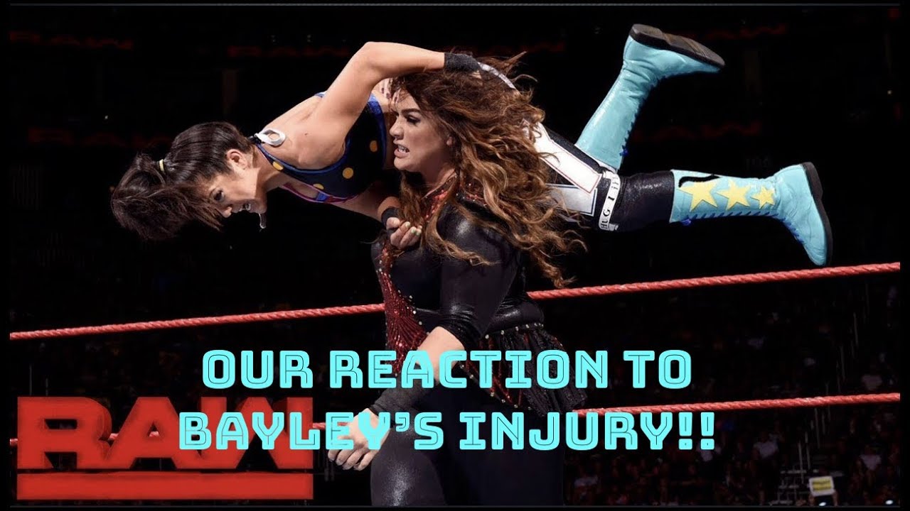 OUR REACTION TO BAYLEY'S WWE INJURY! - YouTube