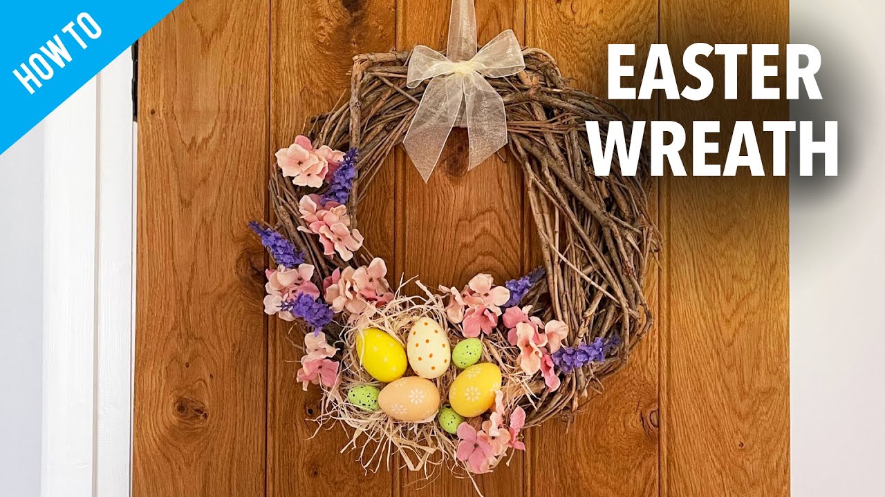 How to make an Easter wreath - YouTube