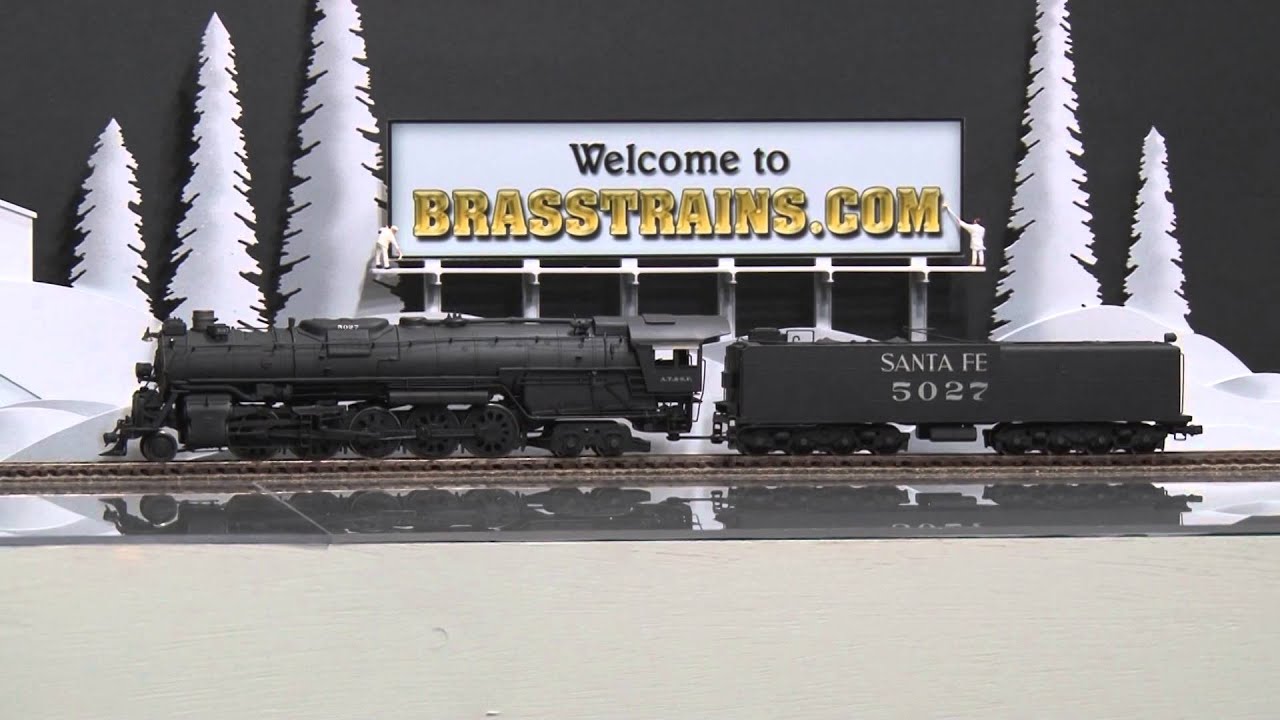 055394-HO Brass Model Train - PFM United Early Run ATSF Santa Fe 2-10-4 ...