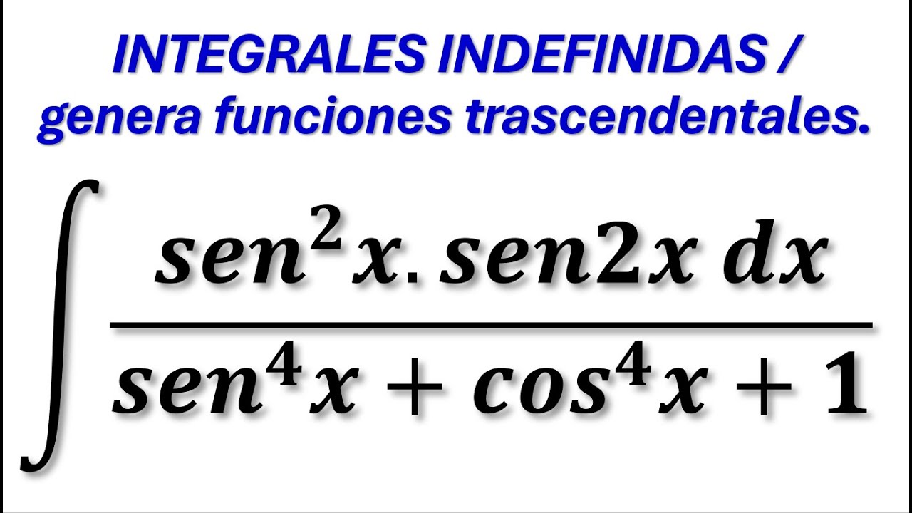 CLASE #121. INTEGRALES QUE ORIGINAN FUNCIONES TRIGONOMETRICAS INVERSAS ...