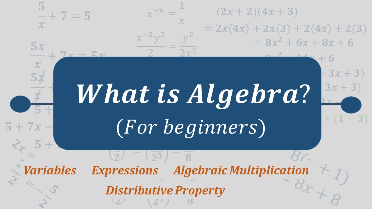 Algebra: The basics for beginners | What is Algebra? | Variables ...