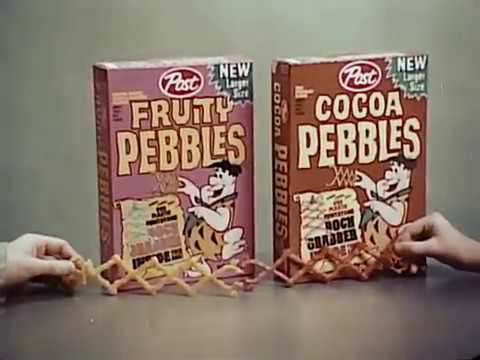 Post Fruity & Cocoa Pebbles Cereal Commercial - with "Rock Grabber ...