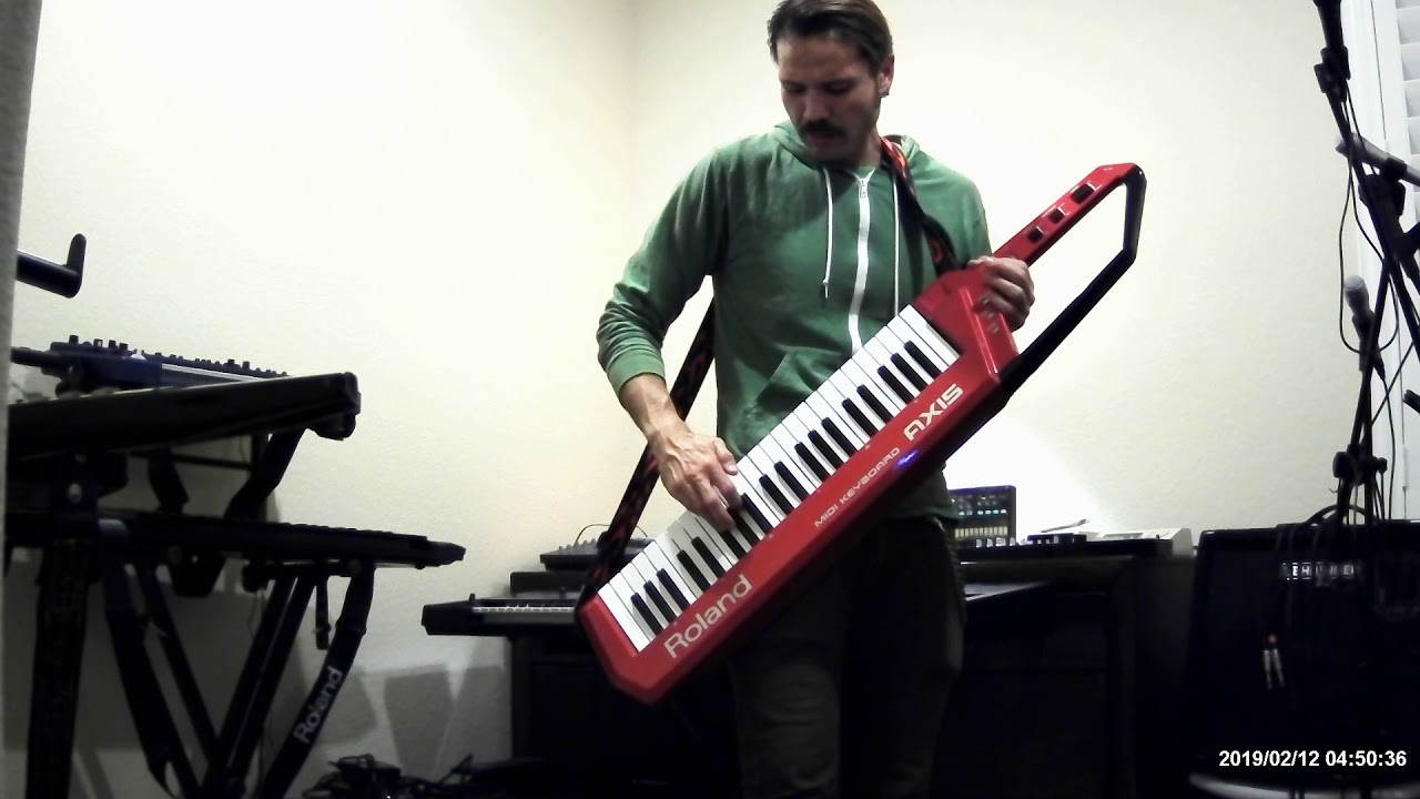 Roland Axis Keytar playing - YouTube