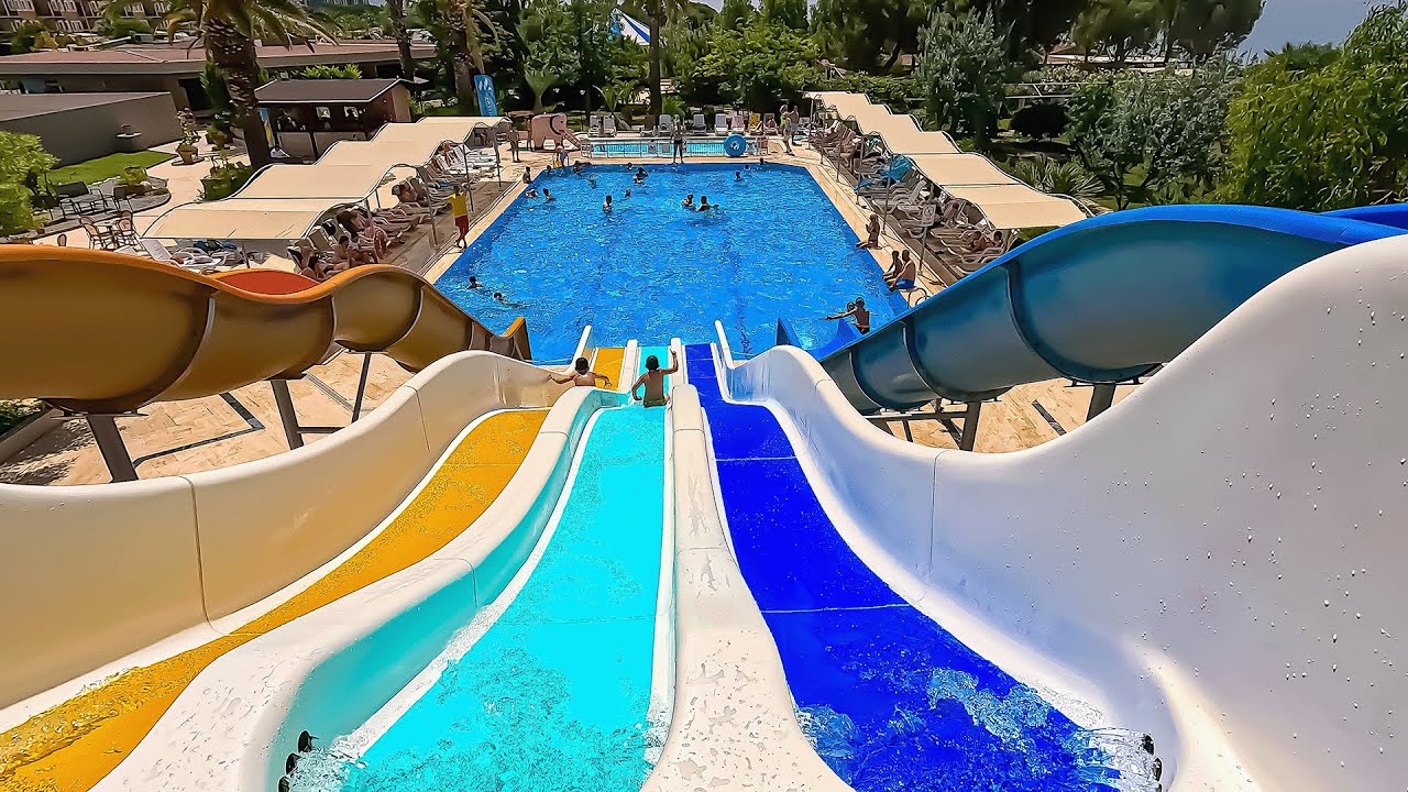 Family Water Slide at Cactus Club Yali & Resort Hotel, Gumuldur Turkey ...