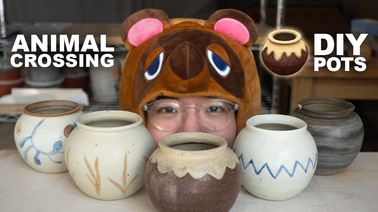 I made all of the DIY Pots from Animal Crossing New Horizons - YouTube