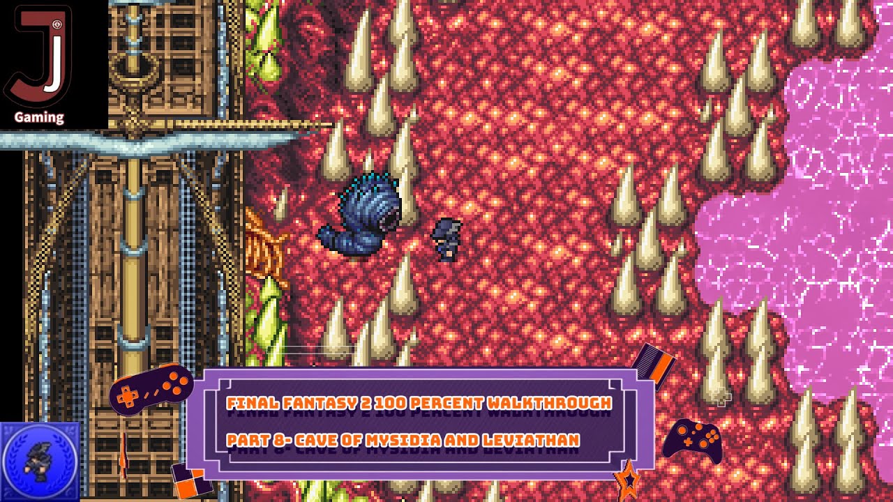 Final Fantasy 2 Pixel remaster 100 percent walkthrough Part 8- Cave of ...