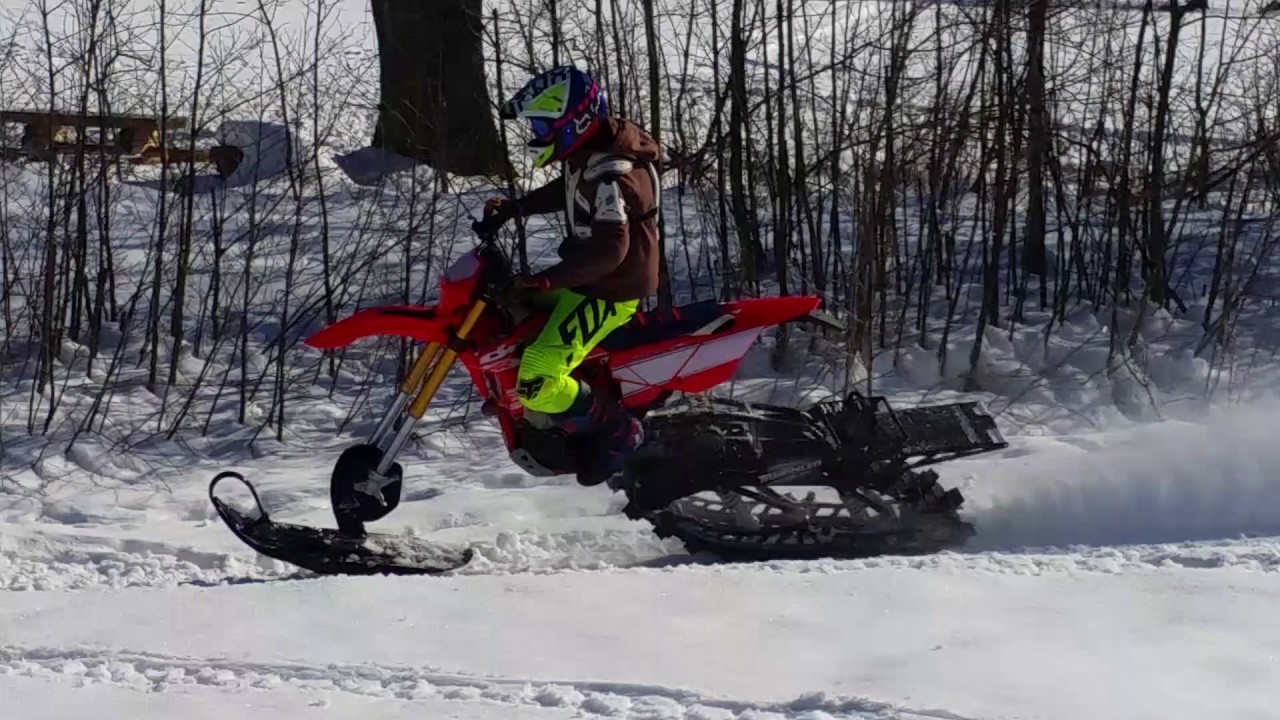 First snow Ride+Beta 430 rr-Winter MOTO riding+Snow bike-Timbersled ...