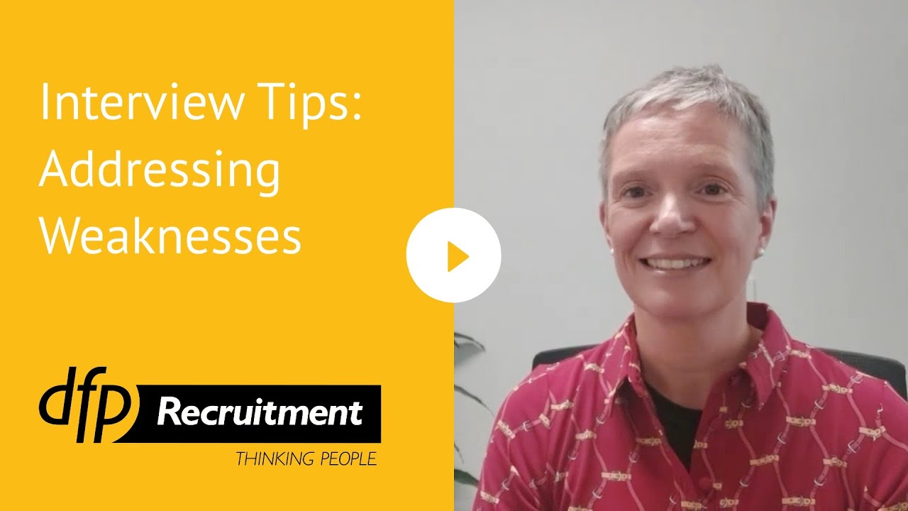 Interview Tips: Addressing Weaknesses - YouTube