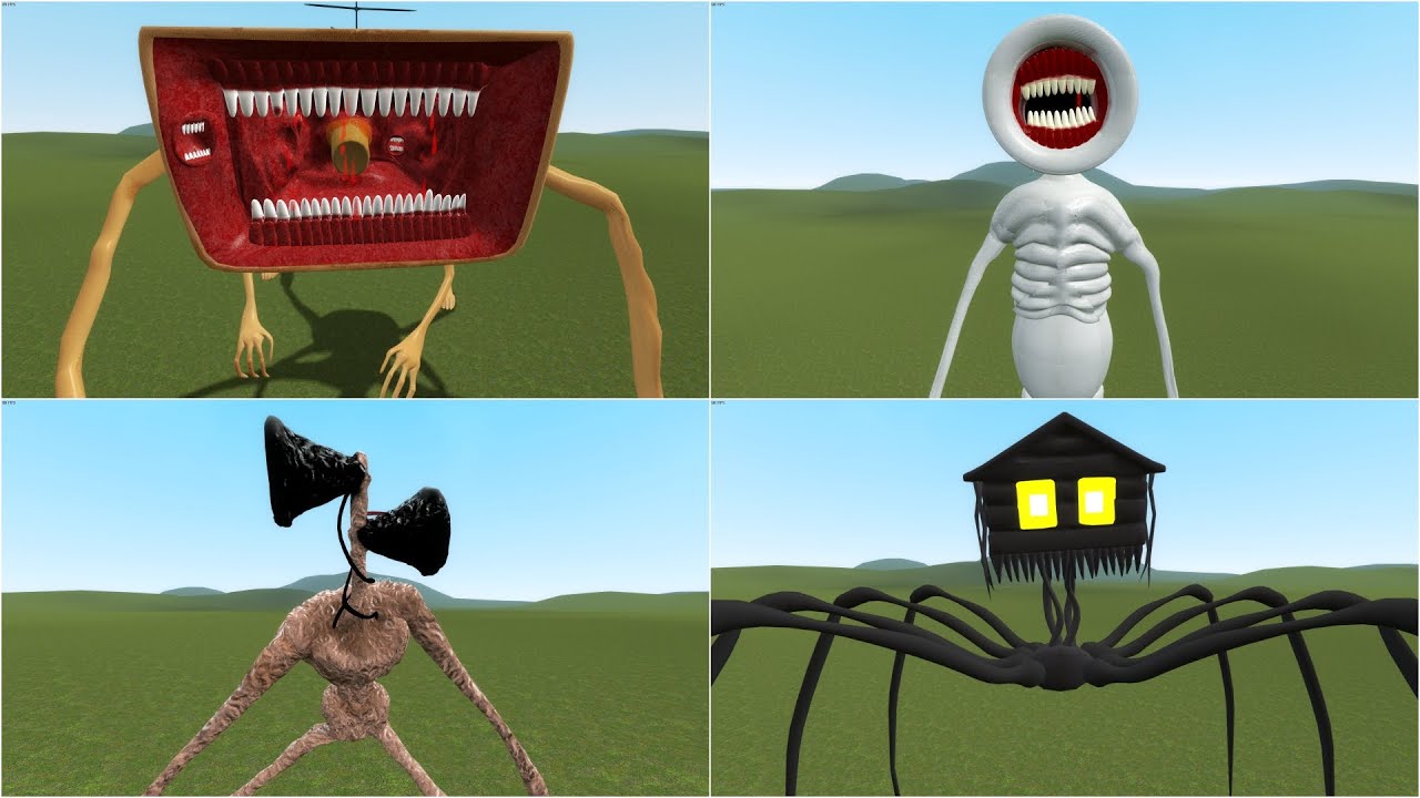 SIREN COMPILATION: MEGAHORN, GREAT MEGAPHONE, SIREN HEAD, HOUSE HEAD in ...