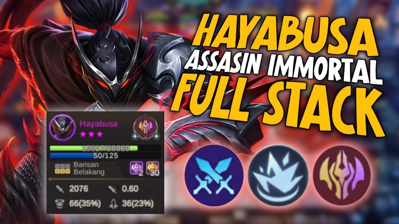 HAYABUSA IMMORTAL RUNE BLAZING BLAZE 6 ASSASIN FULL STACK IMMORTAL - YouTube