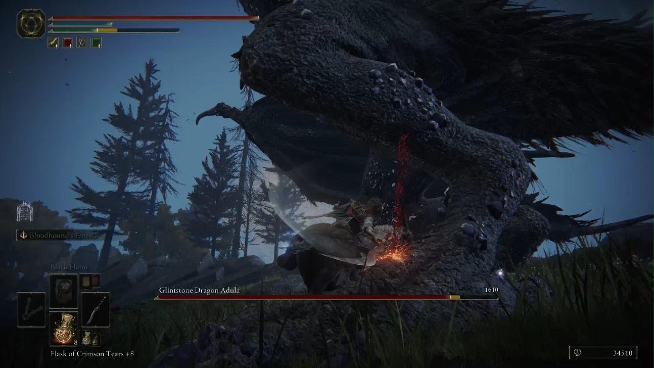 ELDEN RING Glintstone dragon Adula - YouTube