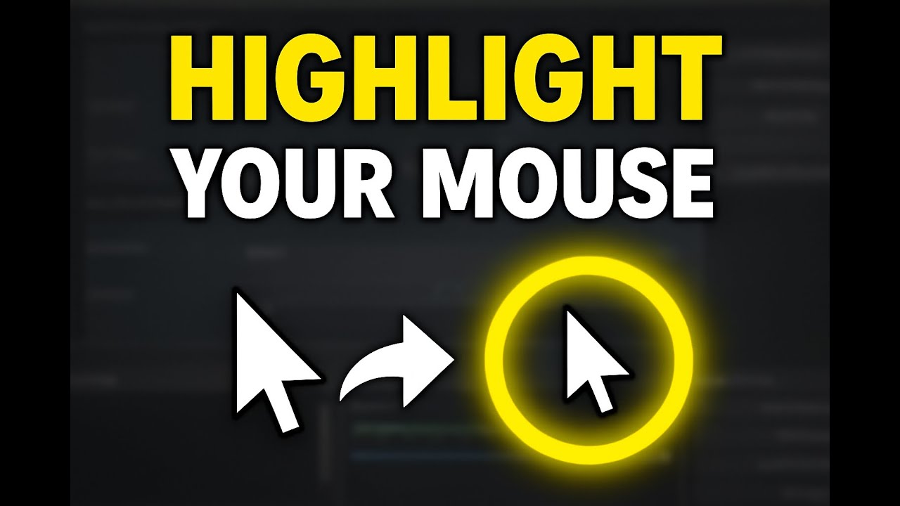 How to Highlight Mouse Pointer on Screen | Perfect for Tutorials ...
