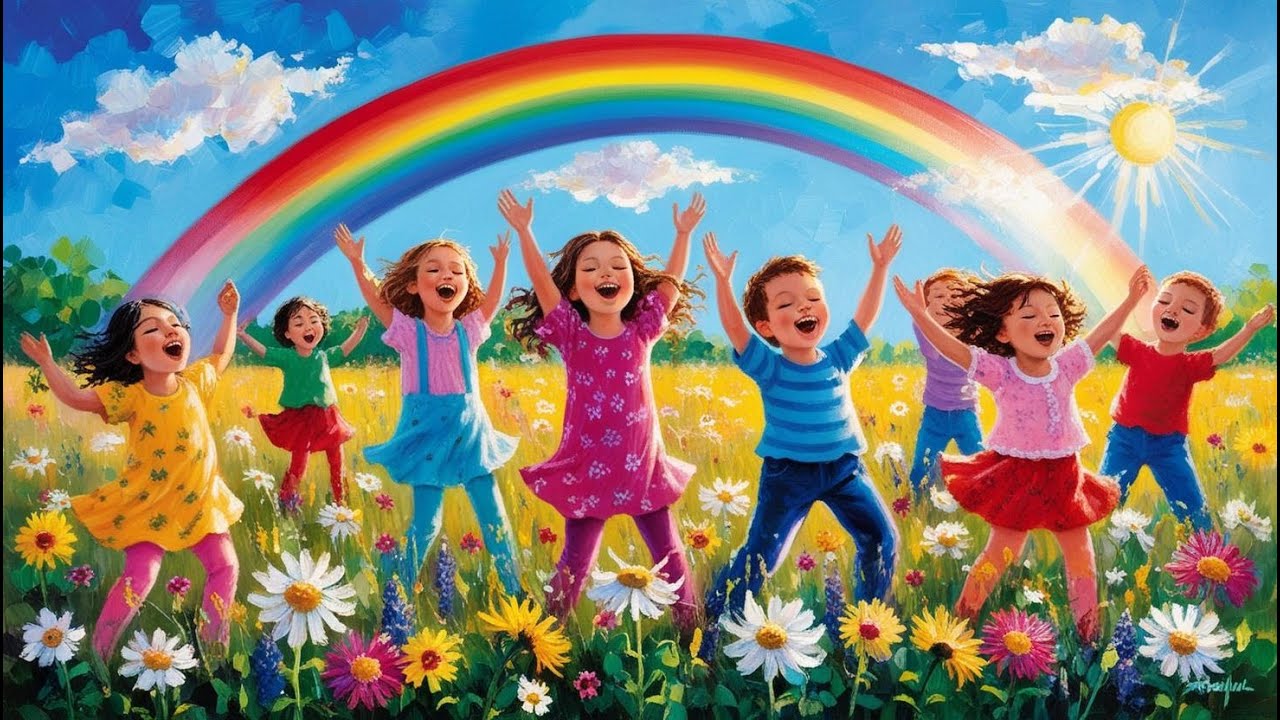 Regenbogenlied | Rainbow Song | Regenbogenfarben | Farbenlied für ...