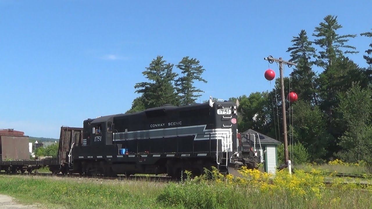Whitefield Ball Signal Freight Extra: Conway Scenic Railroad - YouTube