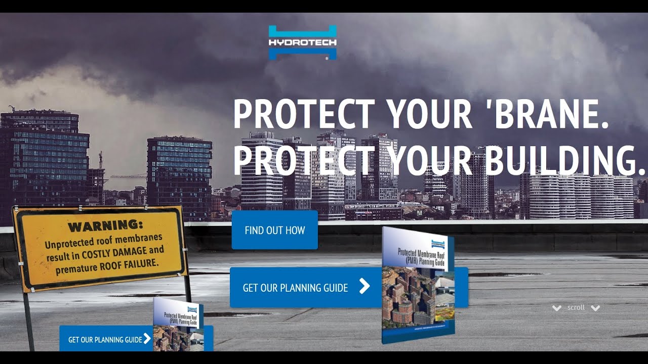 Hydrotech Protected Membrane Roof - YouTube