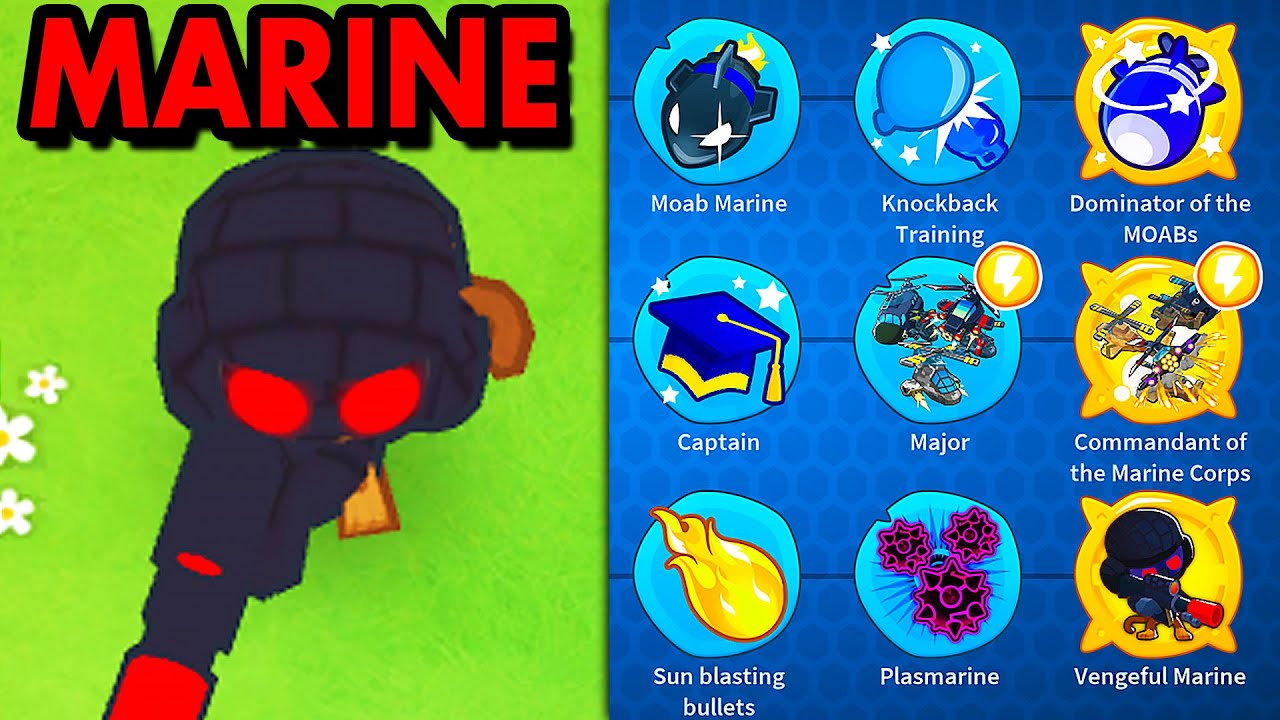 TEST NOWEJ MAŁPKI "MARINE MONKEY" w BLOONS TD 6 - YouTube