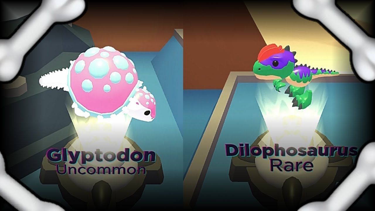 Adopt Me: 🦴 Fossil Event! 🦴 (#4) - Glyptodon and Dilophosaurus - YouTube