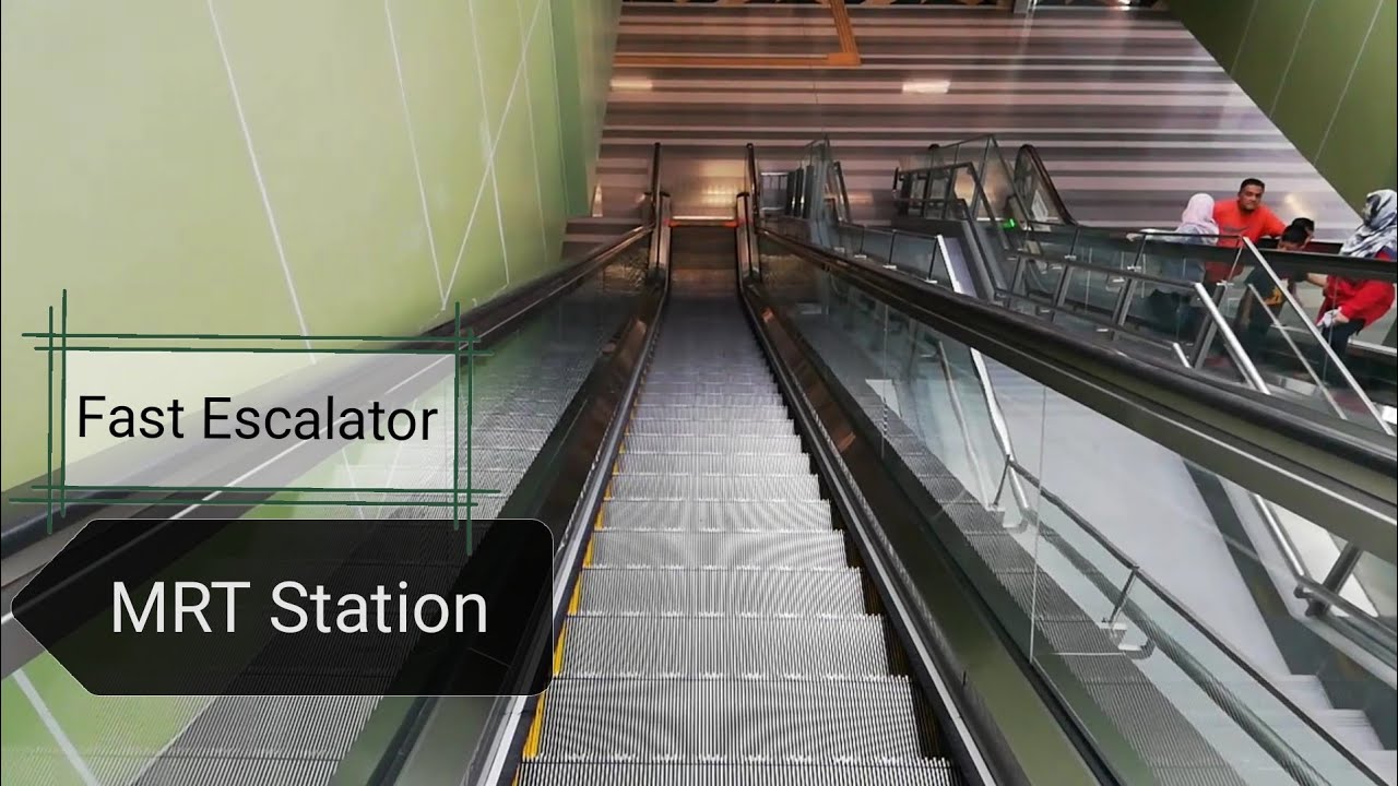 Fast Escalator At MRT Kajang Station (SBK 35) - YouTube