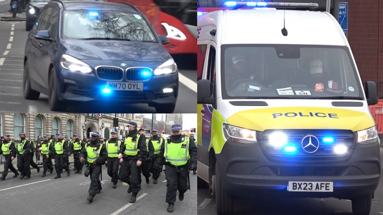 “GET BACK” Police Officers Dealing with Chaos at Protests up Central ...