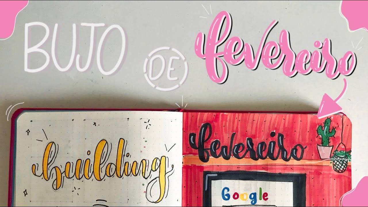 FAZENDO MEU BULLET JOURNAL DE FEVEREIRO| e tour pelo meu bujo de janeiro - YouTube